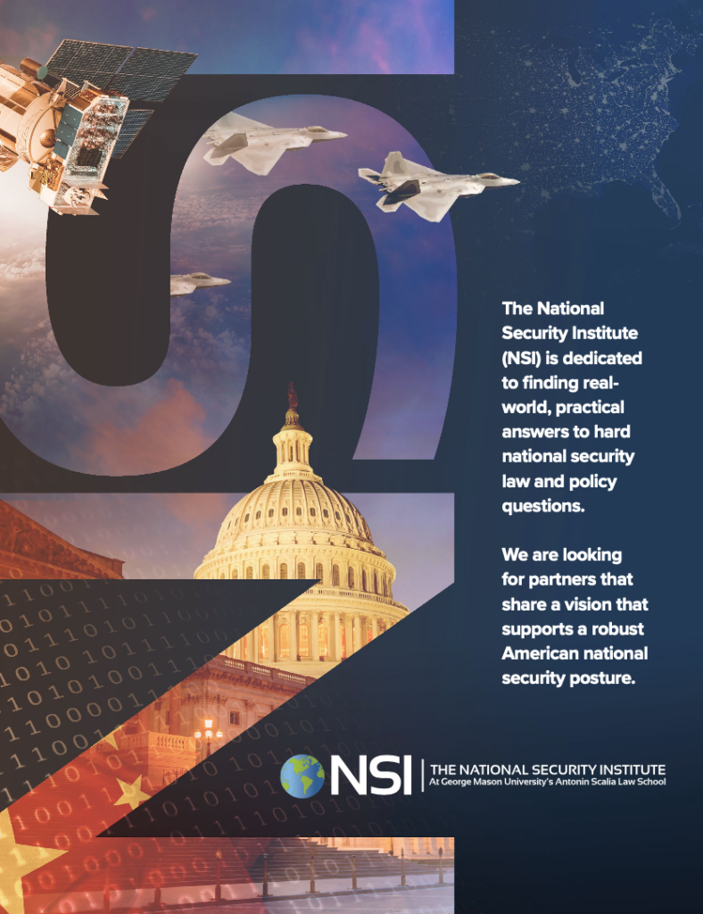 NSI Backgrounder - National Security Institute